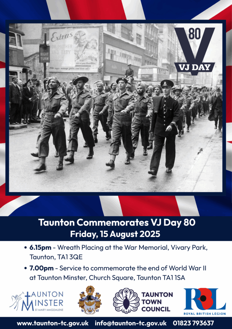 Taunton VJ Day 80 Service to commemorate the end of World War II – VE ...